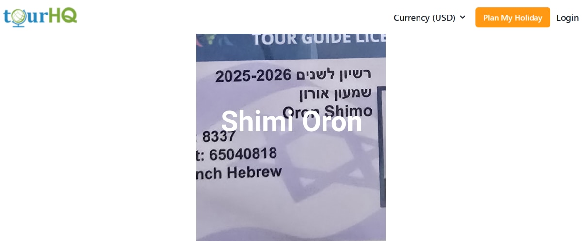 Shimi Oron Private Tour Guide in Jerusalem, Israel - tourHQ